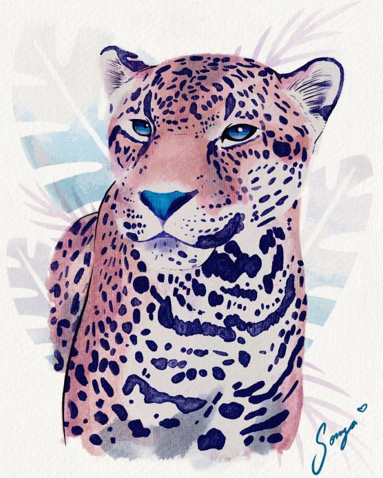 Watercolor Pop Leopard