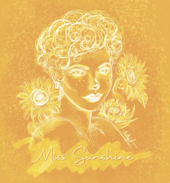 One color sketch - Miss Sunshine