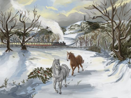 A winters scene in Ramsbottom