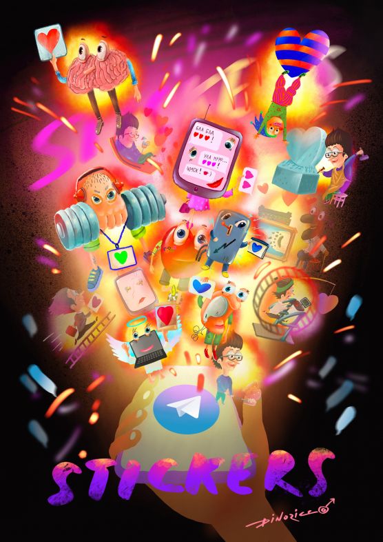 Free telegram stickers by me