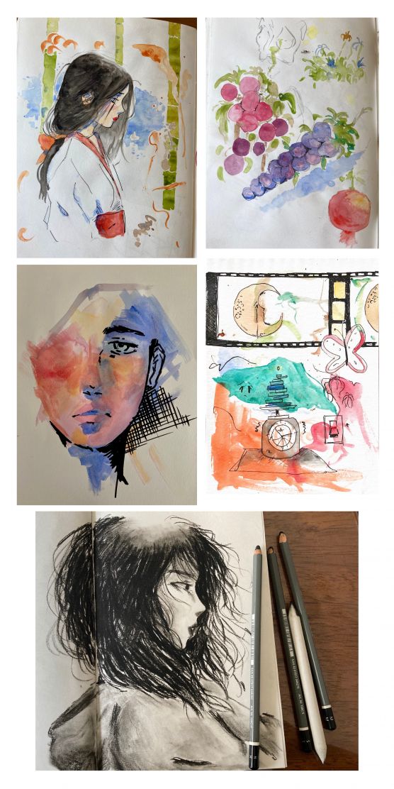 watercolor mostly (sketchbook)