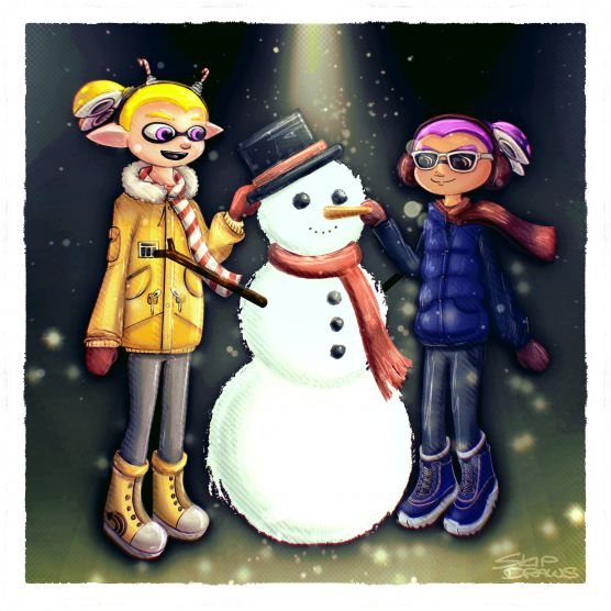 Splatoon Christmas Scene!