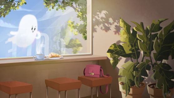 Ghost in a Café