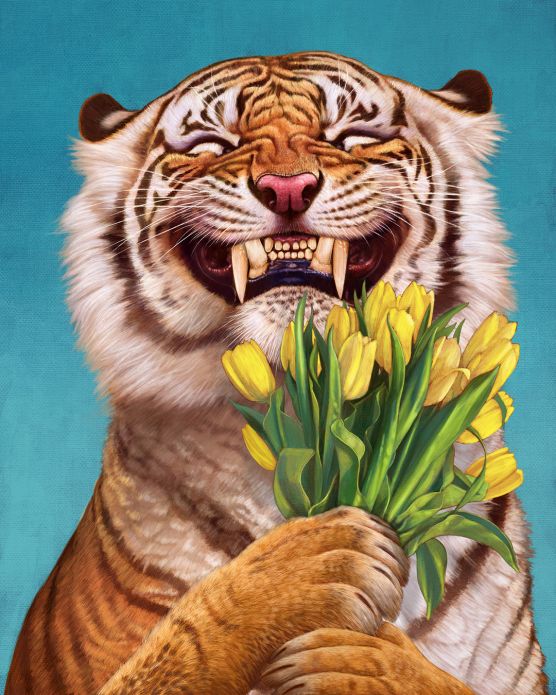 Smiling(shy) Tiger