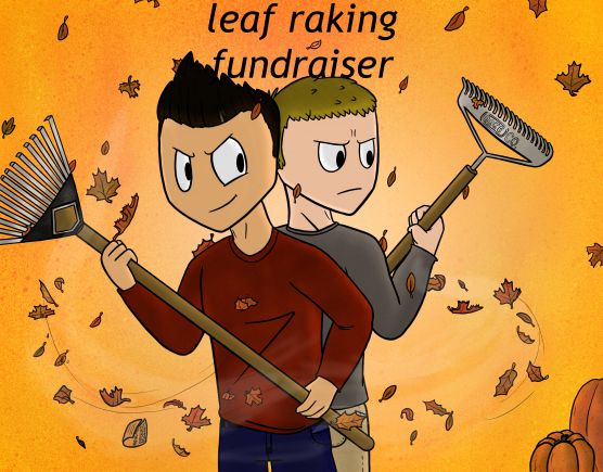 Leaf Raking Poster