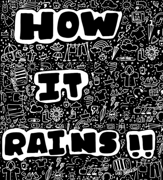 How it rains_cover page doodle