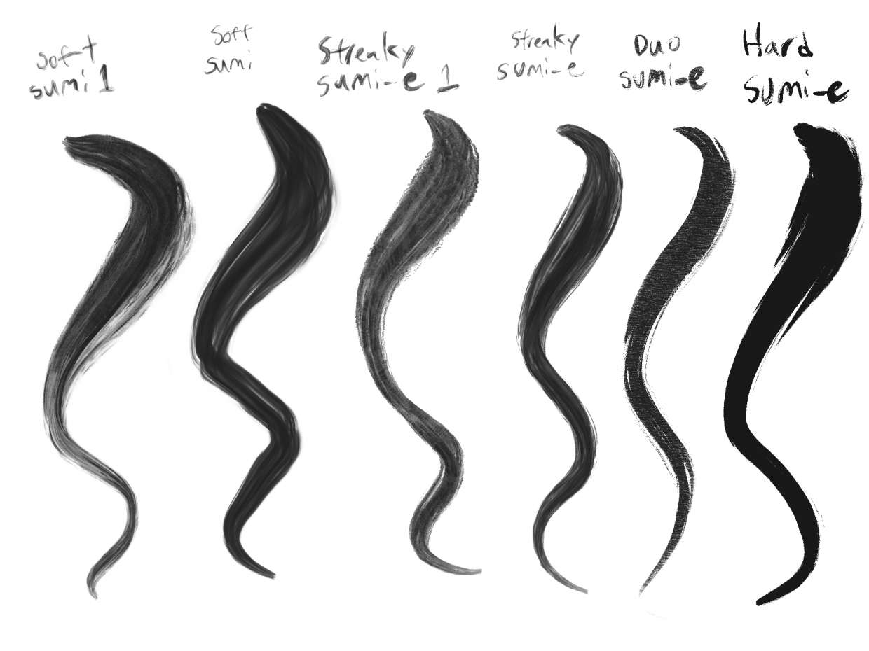 Free Sumi e brushes