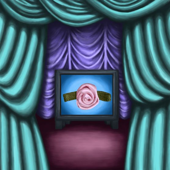 Hidden under ribbons and satin